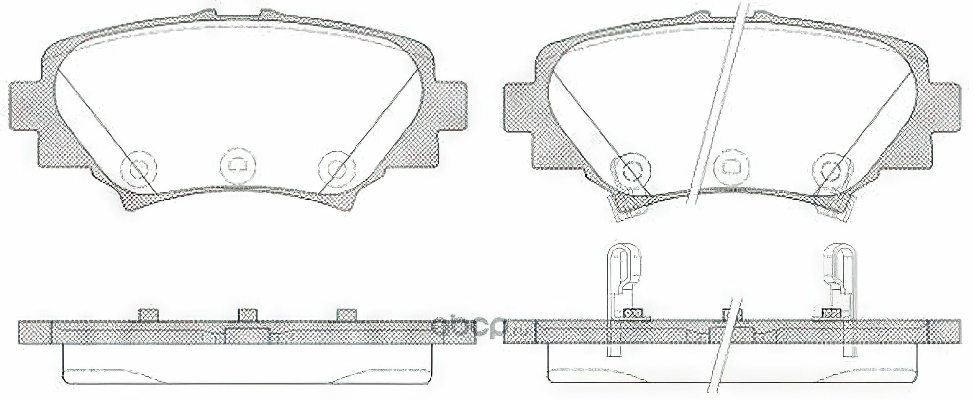 Тормозные колодки дисковые з REMSA 157002