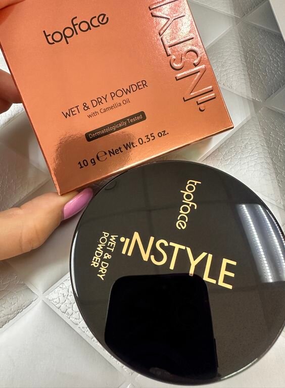 Topface Пудра шелковая для лица Instyle Wet & Dry Powder PT261, тон 010