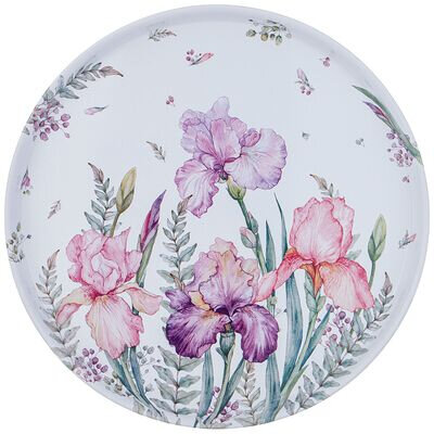 Поднос сервировочный Agness "ирисы" 33х2,1 см