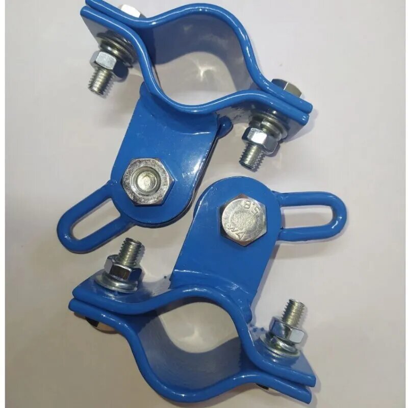 35-50мм. Универсальные подвесы на трубу для качели, с подшипниками. (пара). Синие. Нагрузка 150кг.