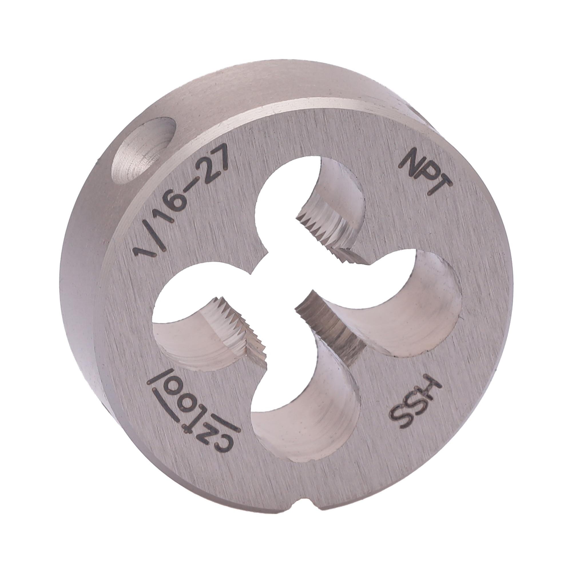 Плашка коническая Bucovice Tools NPT 1/16"-27 HSS DIN EN 24230 25x9мм 430116