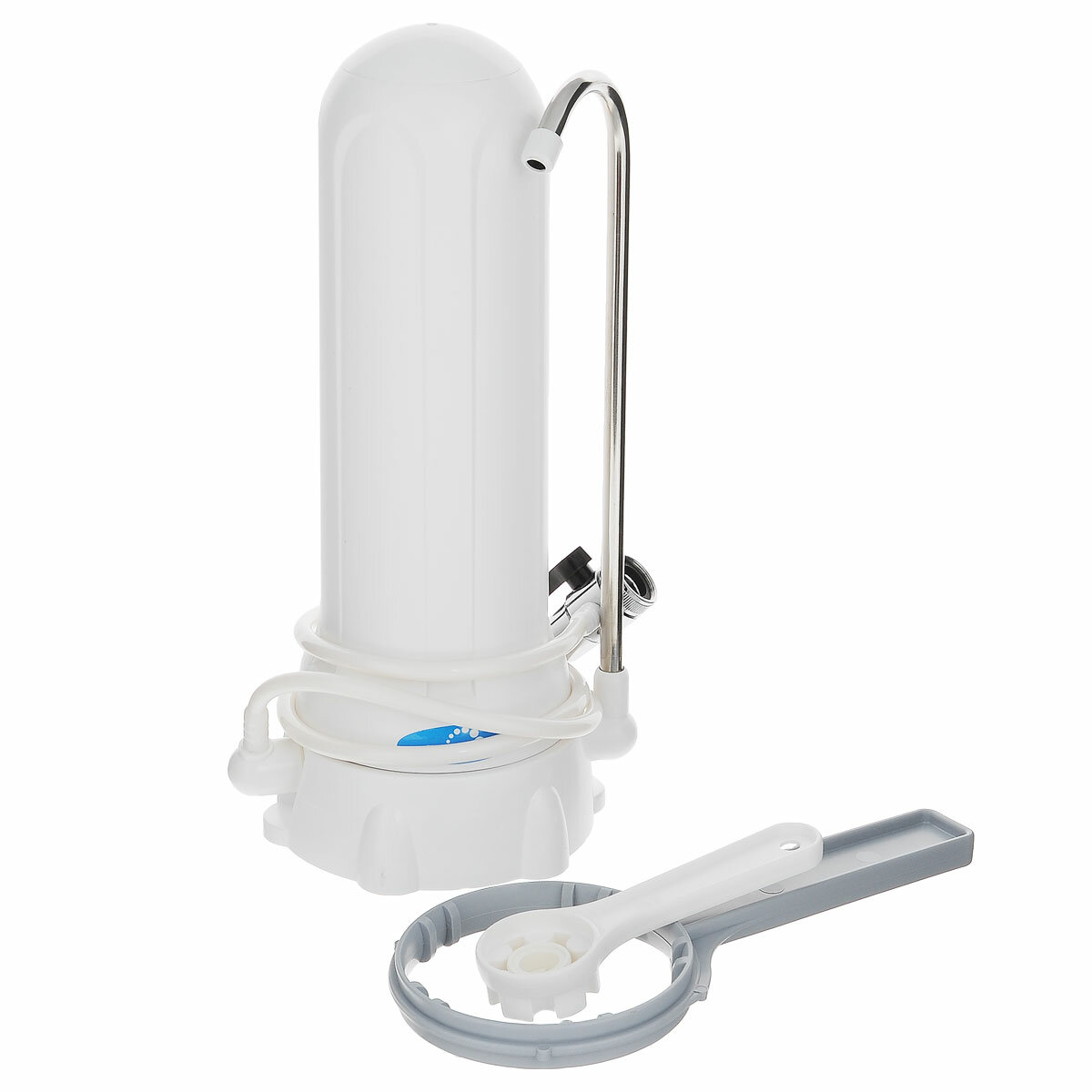 Фильтр настольный Гейзер "1-УЖ" для жесткой воды, цвет: белый