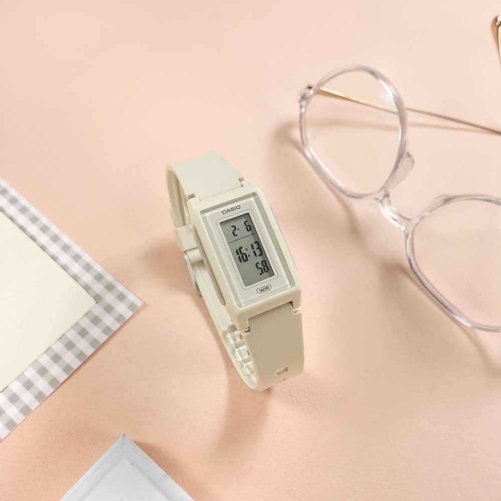 Наручные часы CASIO Collection, бежевый, серый — фото 1