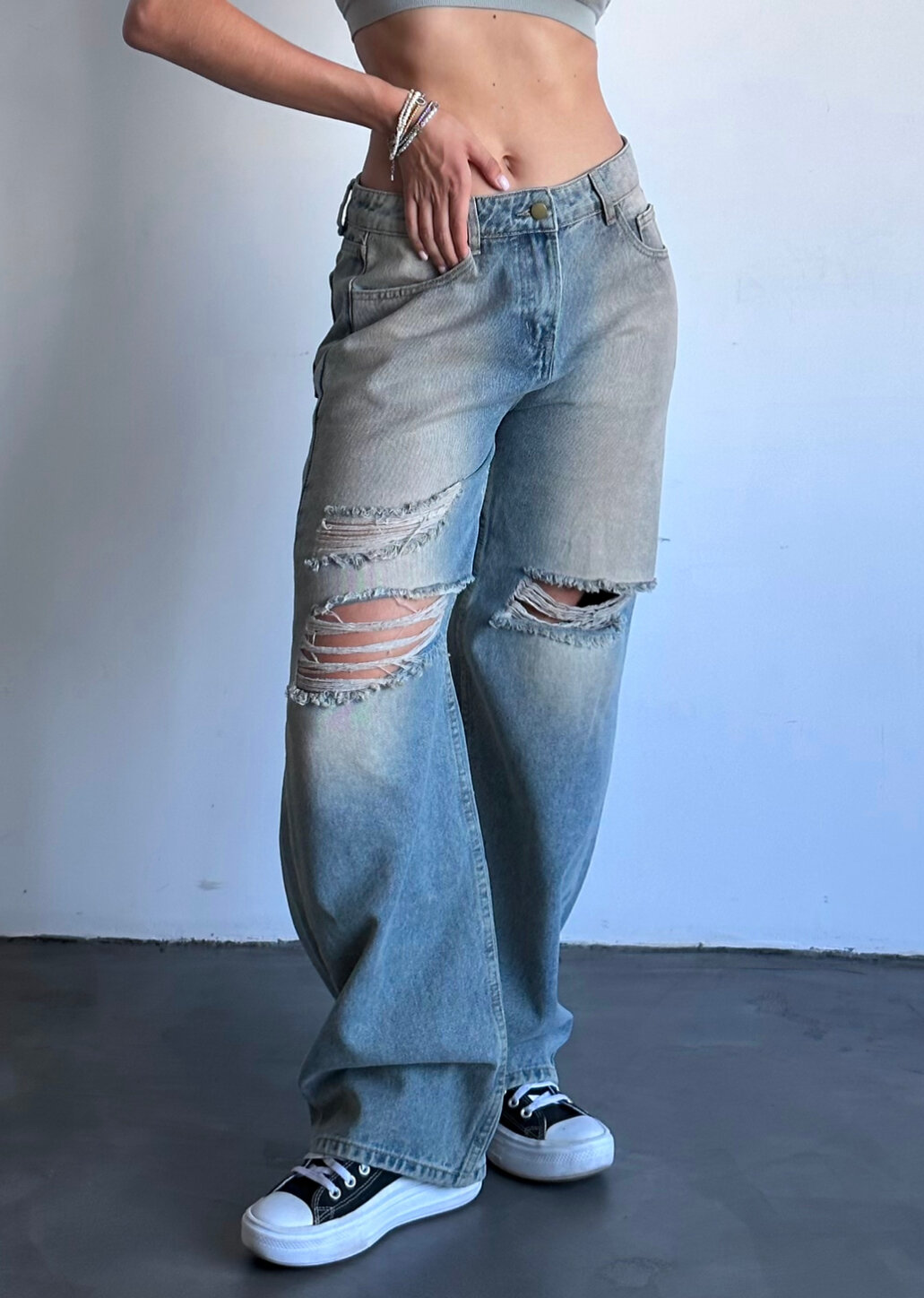 Джинсы бойфренды 