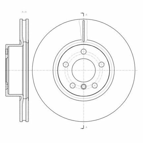 Тормозной диск передний Remsa 6145410 для BMW X3 F25, X4 F26