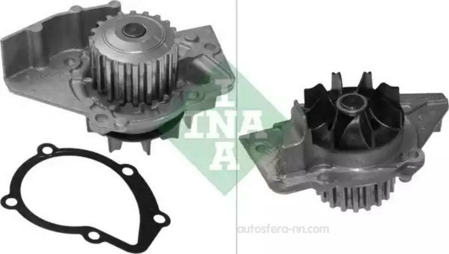INA 538000810 Насос водяной CITROEN BERLINGO 1.9D/2.0HDI 98-05, JUMPER (244) 2.0HDI 02-06 538000810