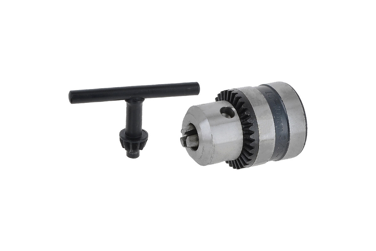 Патрон сверлильный 10х3/8 (c ключом) для дрели ИНТЕРСКОЛ Д-500ЭР