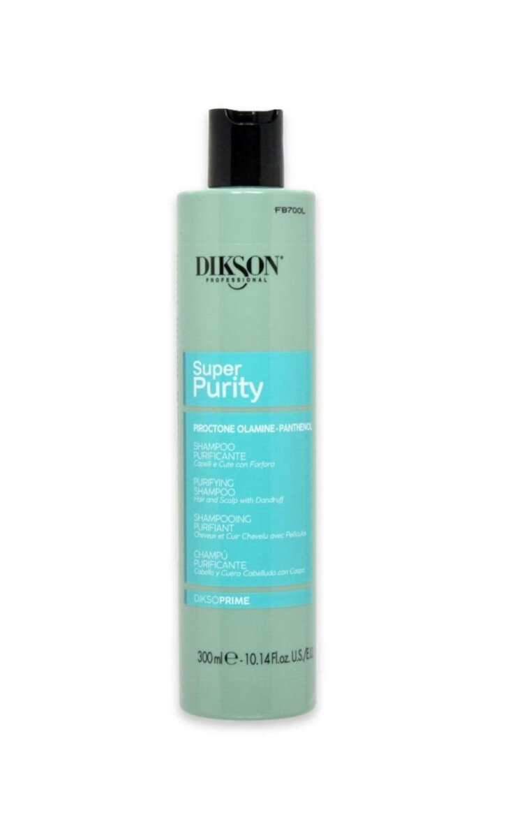 Dikson DiksoPrime Super Purity Purifyng Shampoo Диксон Очищающий шампунь для волос против перхоти 300 мл -