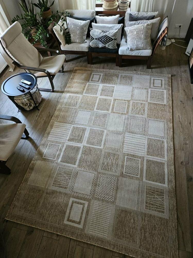 Ковер на пол на кухню 200х300 см геометрический модерн современный безворсовой 397568