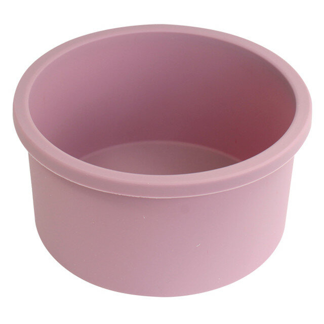 Хорс форма для выпечки круглая силиконовая 12,5х7 см сливовый цвет, легко чистится