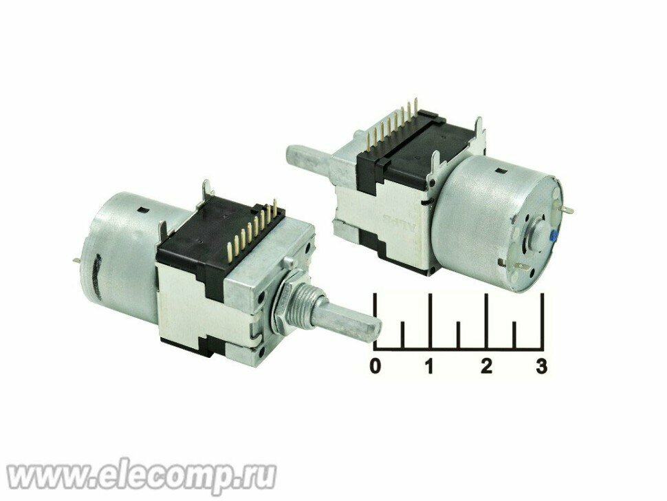 Резистор переменный 2*50 кОм + двигатель RK16812MG04YA