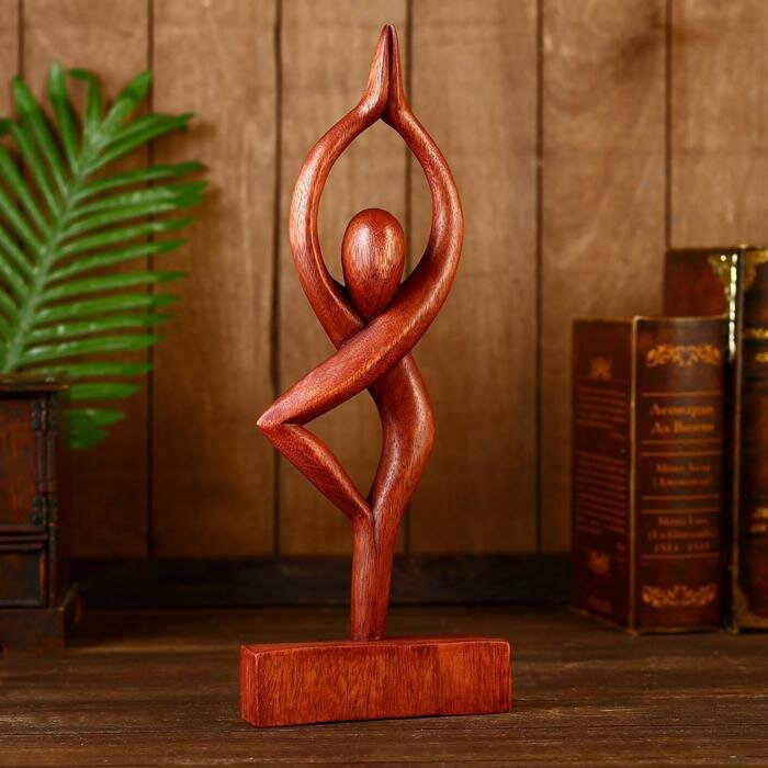 Абстракция асана (дерево Суар, 40 см.), с острова Бали, 1 шт.