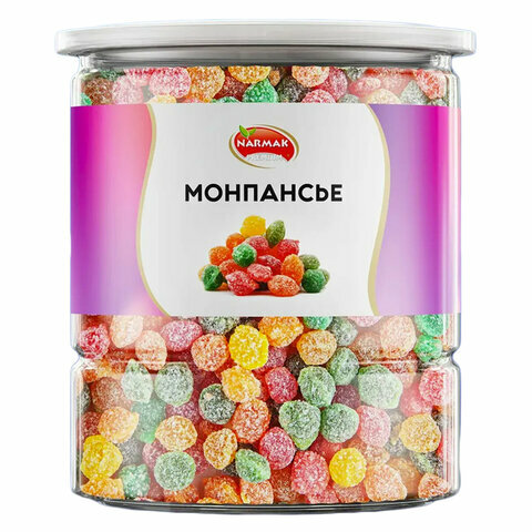 2 шт. Карамель леденцовая NARMAK "Монпансье" с фруктовым вкусом, 400 г