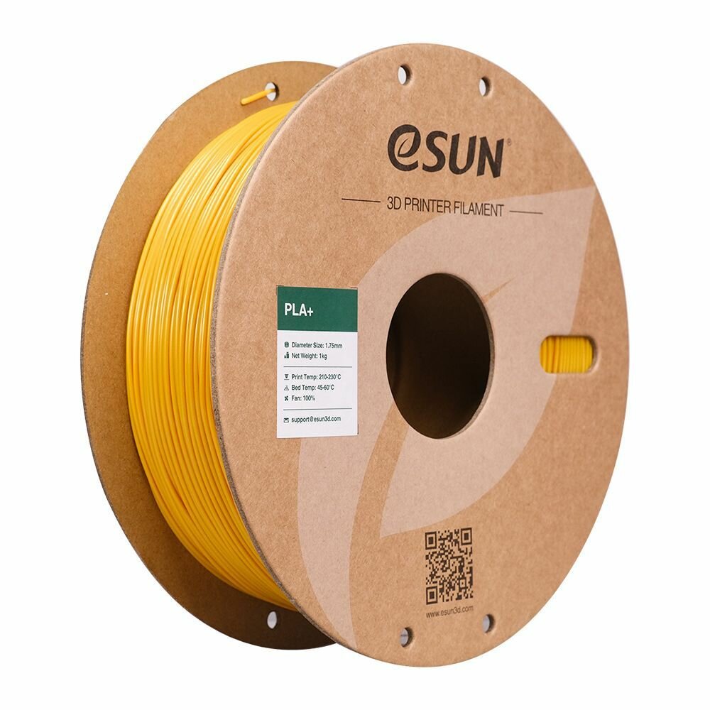 Катушка PLA+ пластика ESUN 1.75 мм 1кг, золотая (Gold)