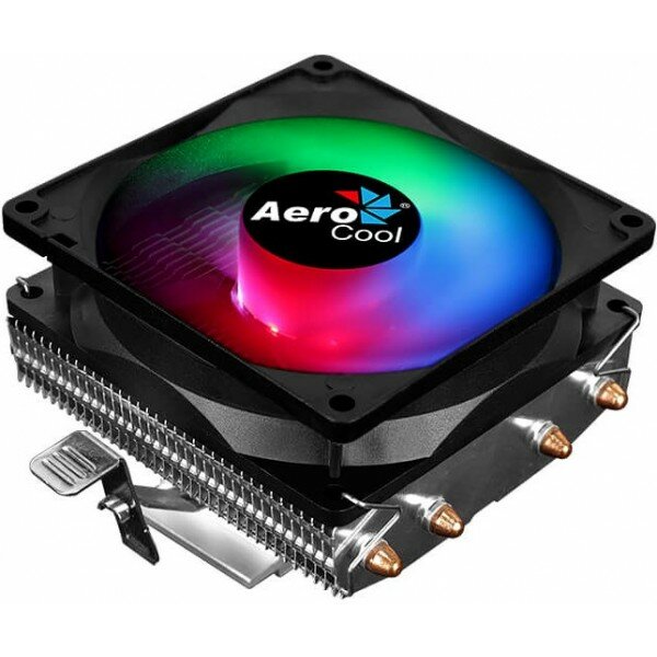 Кулер для процессора AeroCool/Formula Air Frost 4 черный, 90 мм, алюминий/медь, 1800 об/мин, 25.7 дБ, 3 pin, 125 Вт, 78 мм