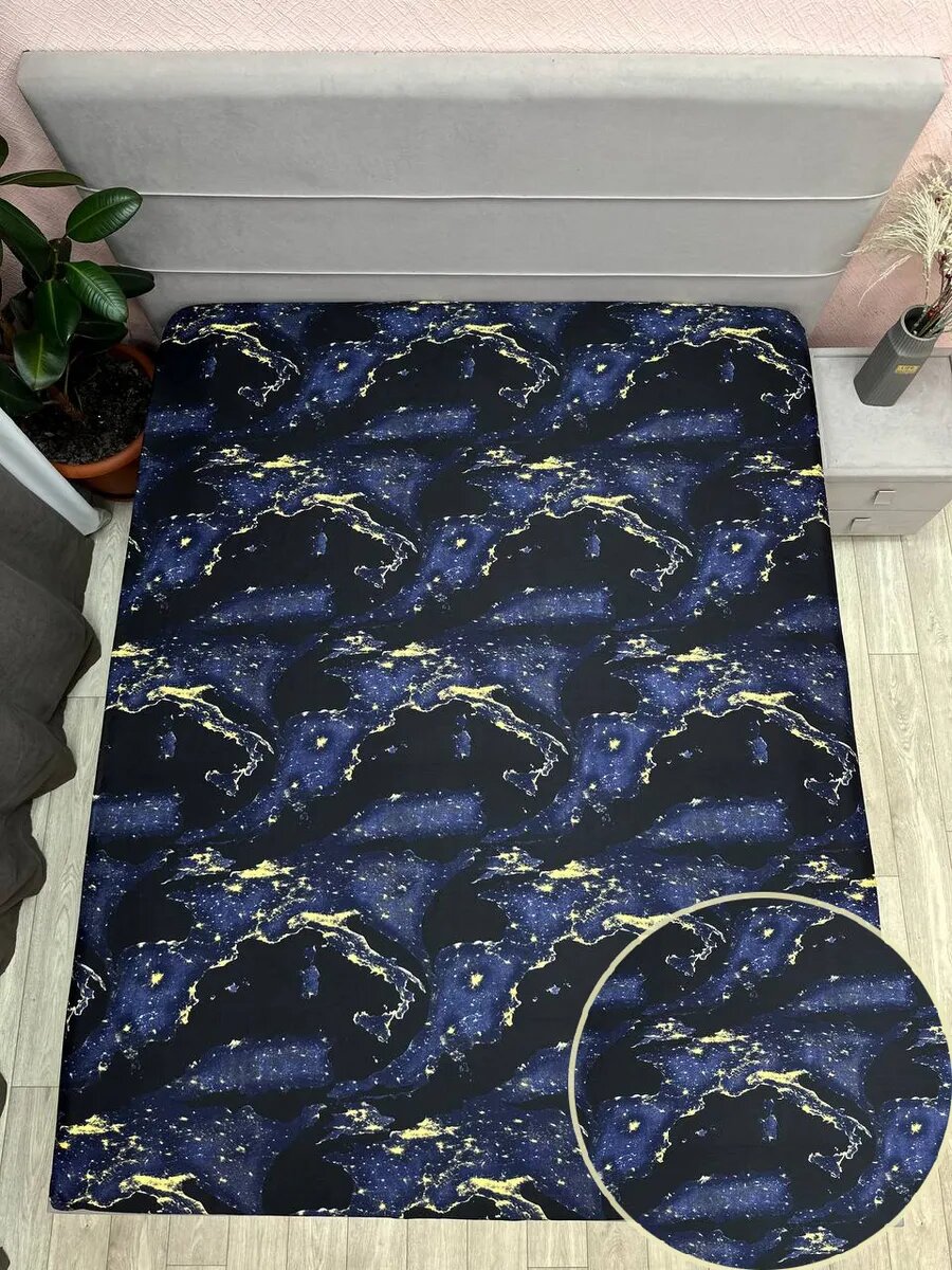 Простыня на резинке 140х200х20 от бренда YAFETEX полисатин