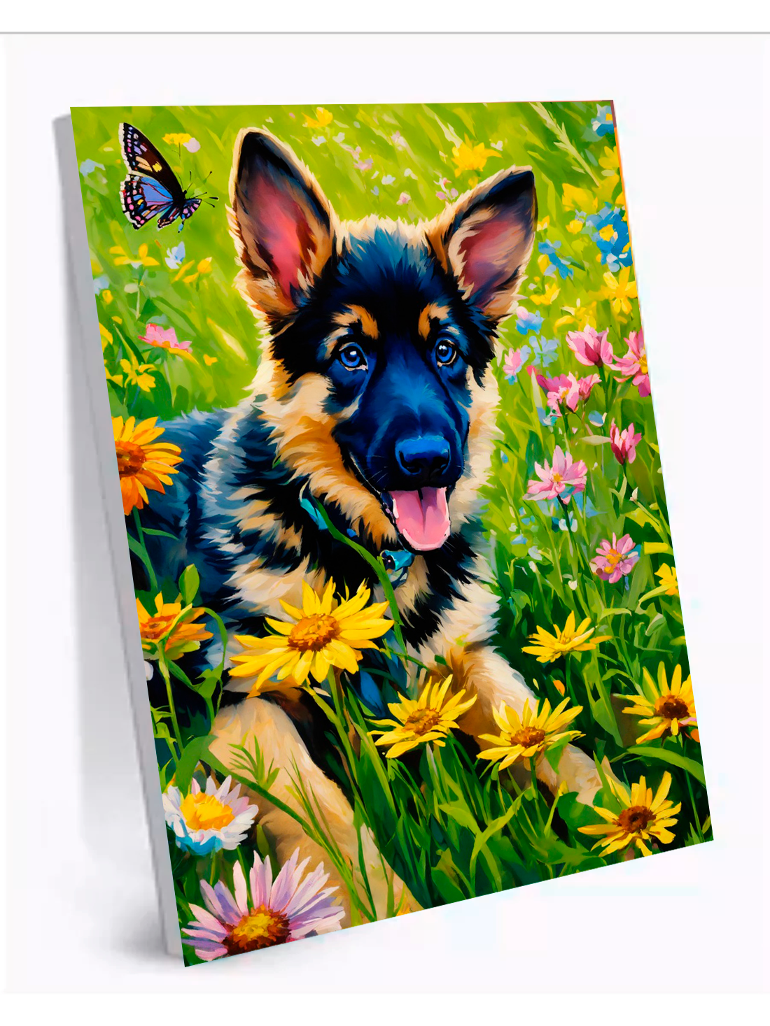 Картина по номерам "Немецкая овчарка" 40х50 см, хлопковый холст на подрамнике, акрил, АртТойс