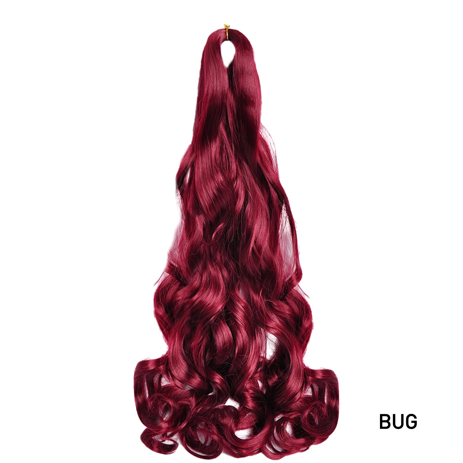 Синтетические вьющиеся волосы Bug, 24 дюйма, 75g 6Pcs