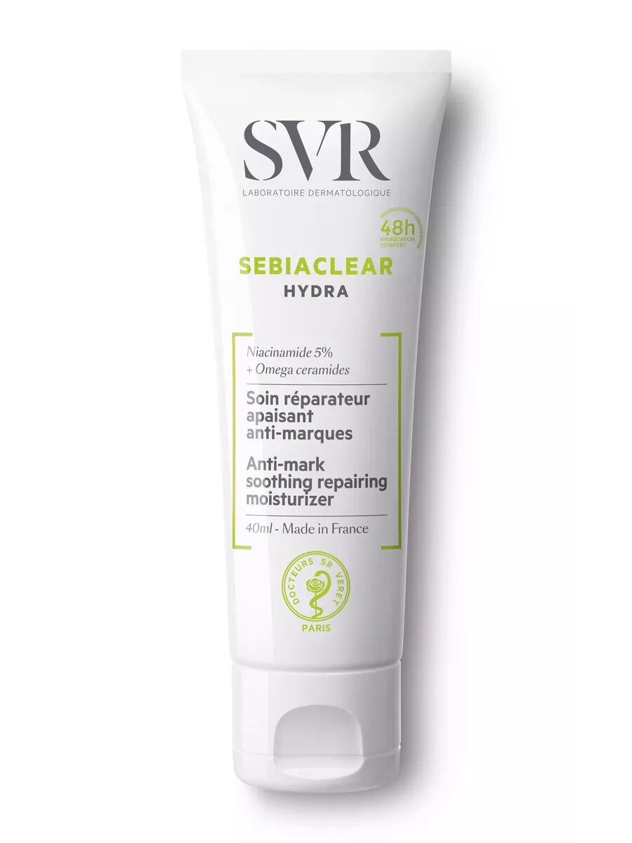 Крем-уход SVR "Sebiaclear Hydra", для чувствительной кожи, 40 мл