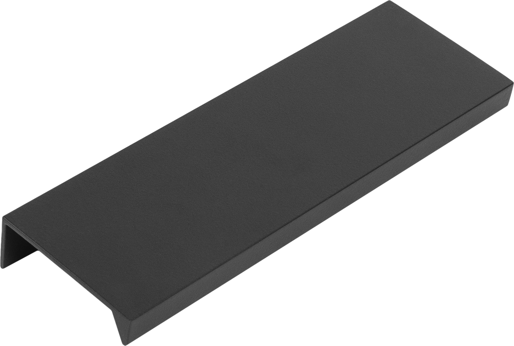 Мебельная ручка-профиль черная 124 мм