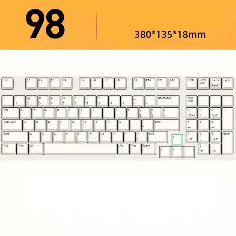 Чехол для механической клавиатуры 98 Layout, Цвет: 98