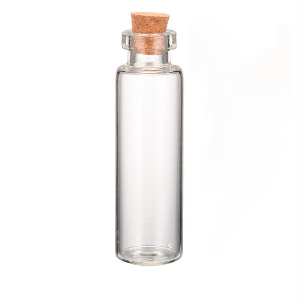 Бутылочка для декорирования, 54х16мм, базовый материал - стекло, стеклянная с пробкой, 5 шт.