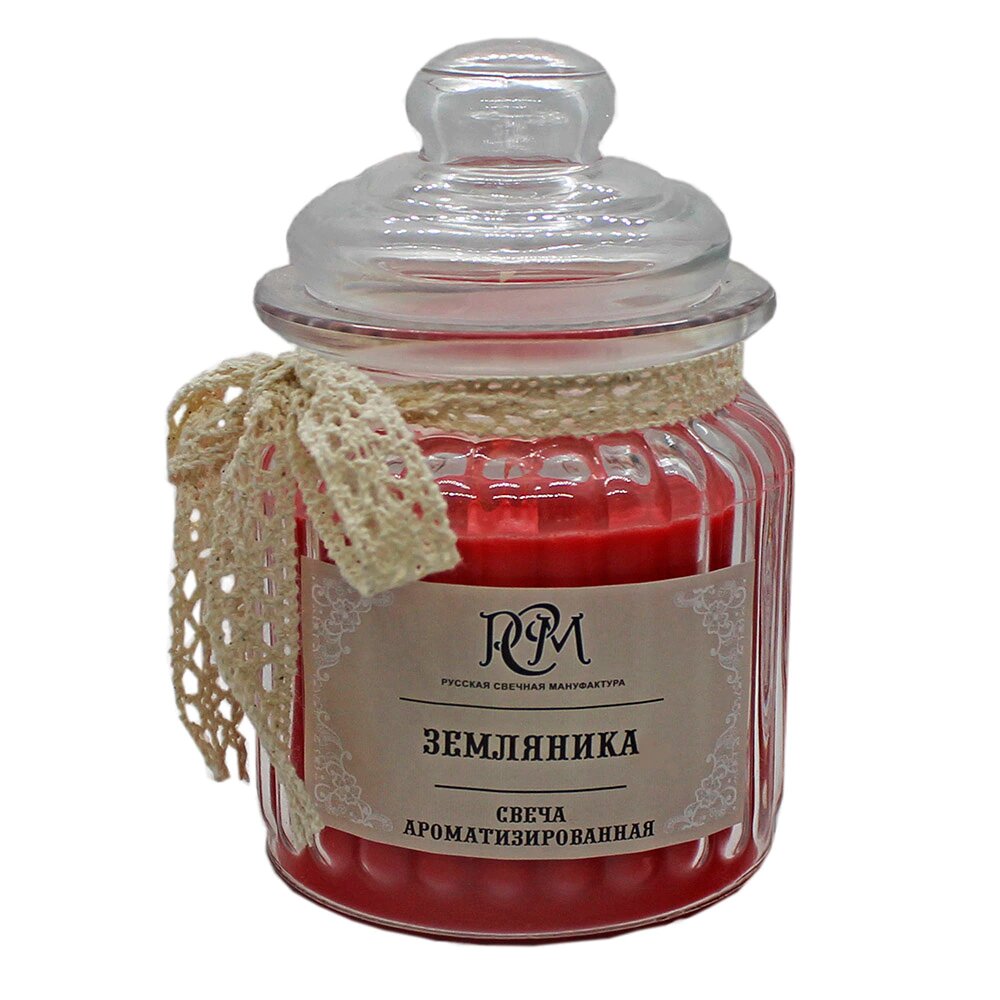 Свеча в банке Земляника