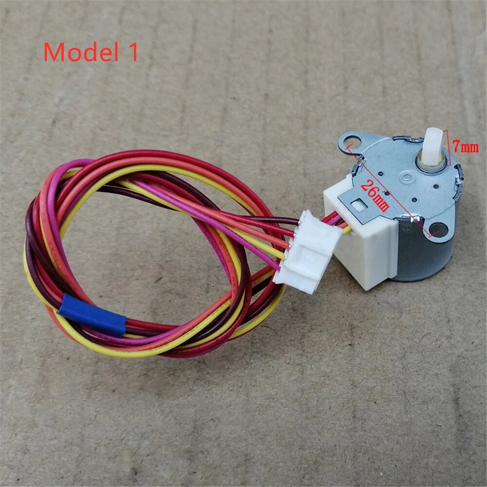 Шаговый двигатель для дефлектора кондиционера 20BYJ46 12В Белый, Model 1