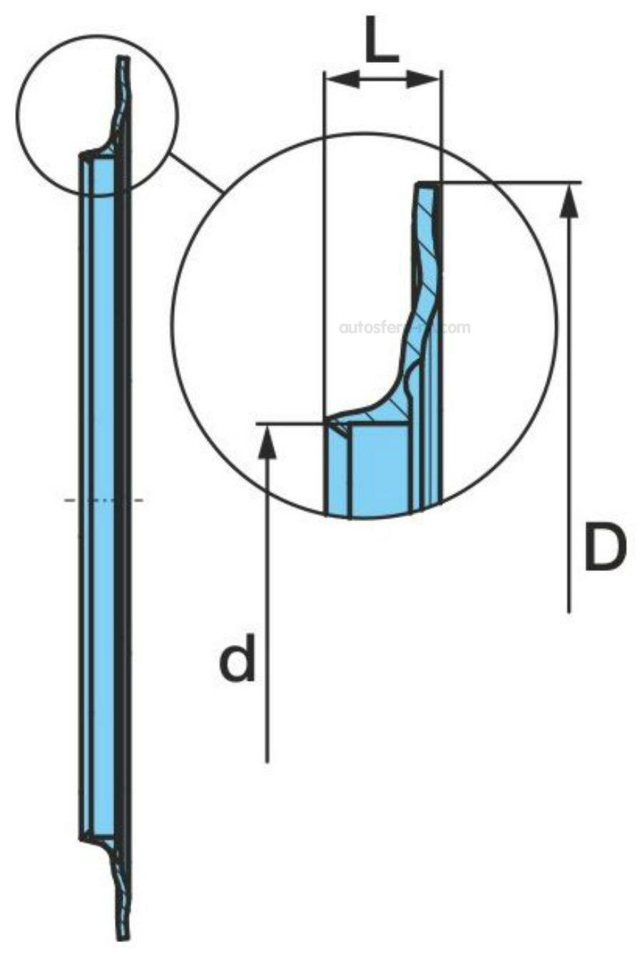 BPW 0312048150 кольцо уплотнительное !(п) ступицы 122x160x8.7\BPW ECO Plus 8-9t