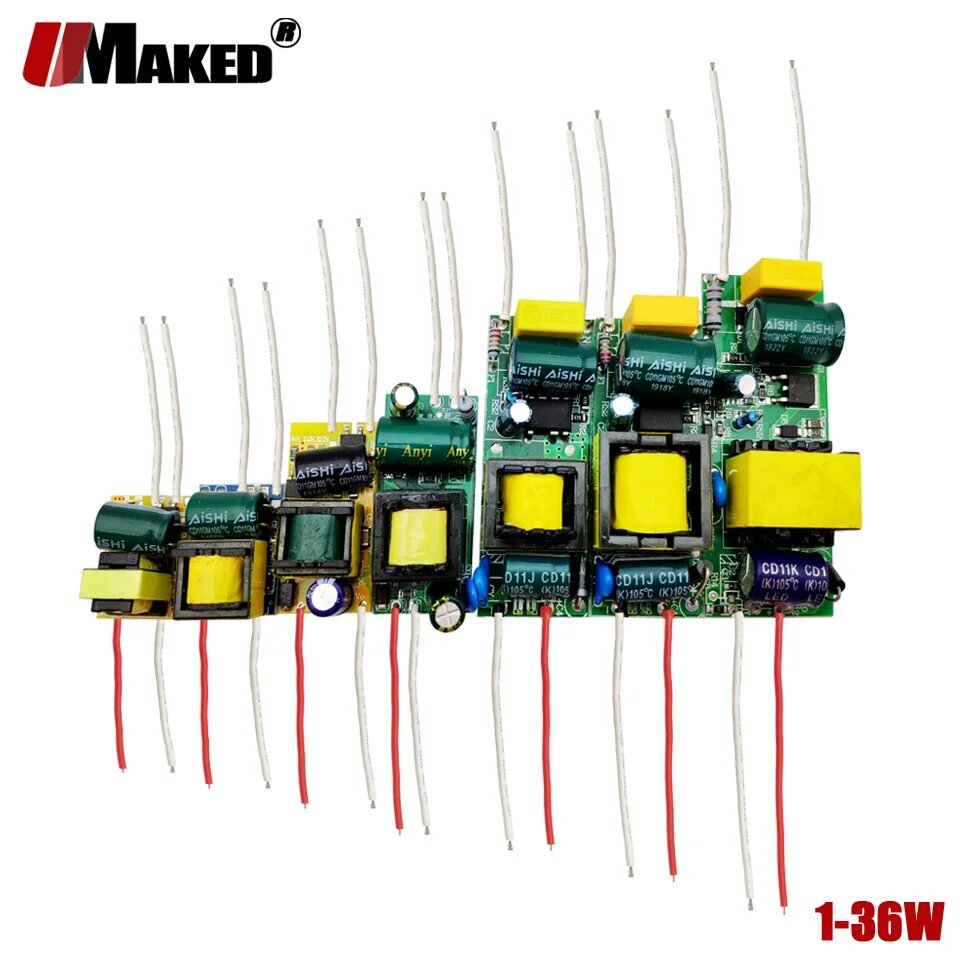 Трансформатор освещения Umaked AC85-265V 1 Вт 8-12x1W