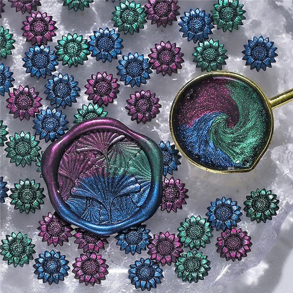 Цветочная восковая печать из бисера для подарочной упаковки конверта DIY Art Craft