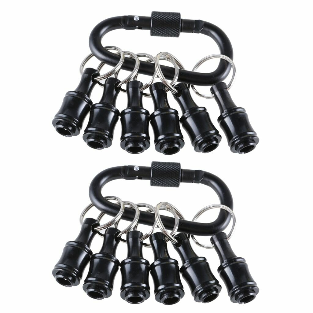 Портативный держатель бит, брелок, 1/4 дюйма, шестигранный хвостовик, отвертка, удлинитель для дрели, подходит мужской коллекции инструментов
