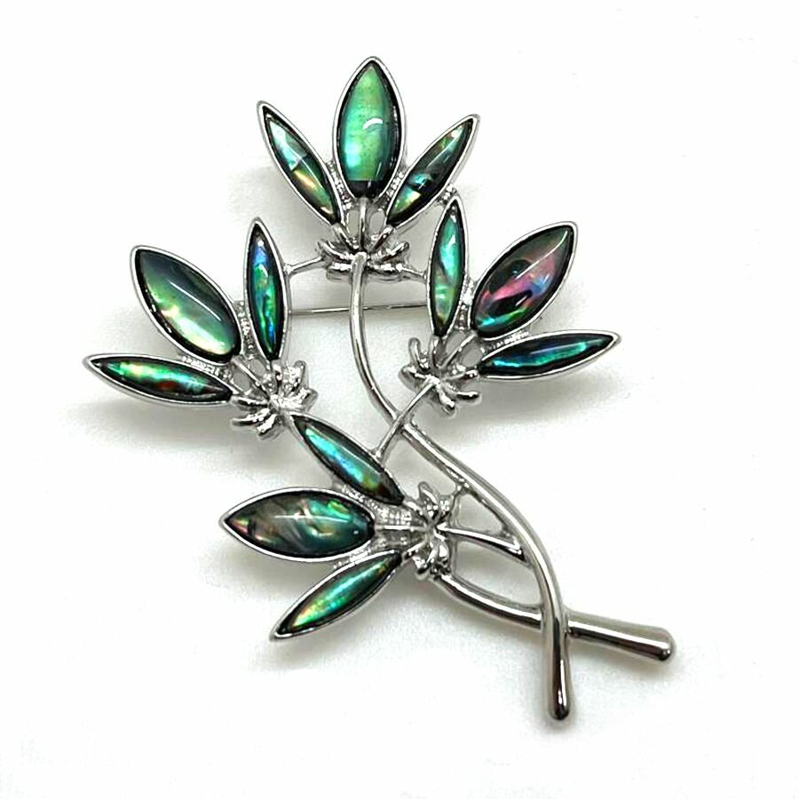 Брошь, ракушка, перламутр