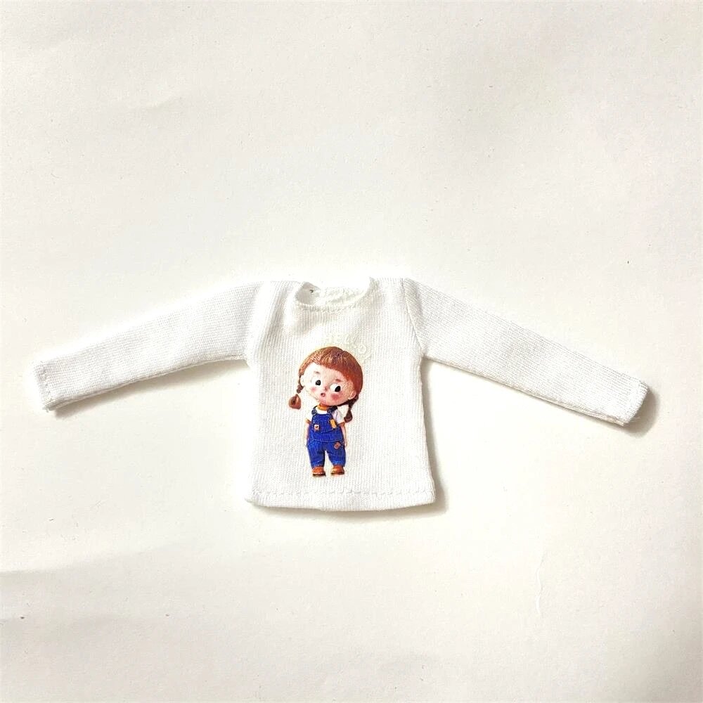 Футболка FJ&LUK HOUSE для кукол Blythe 1/6 Белый, 21