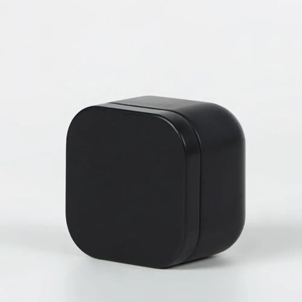 Мини жестяная коробка из нержавеющей стали Черный, Square Black