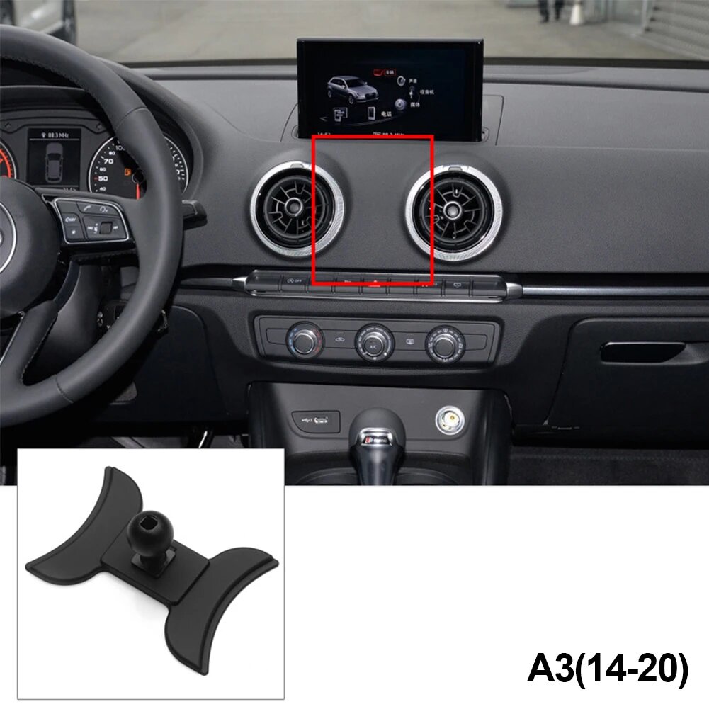 Держатель телефона в Audi A3 (14-20), черный