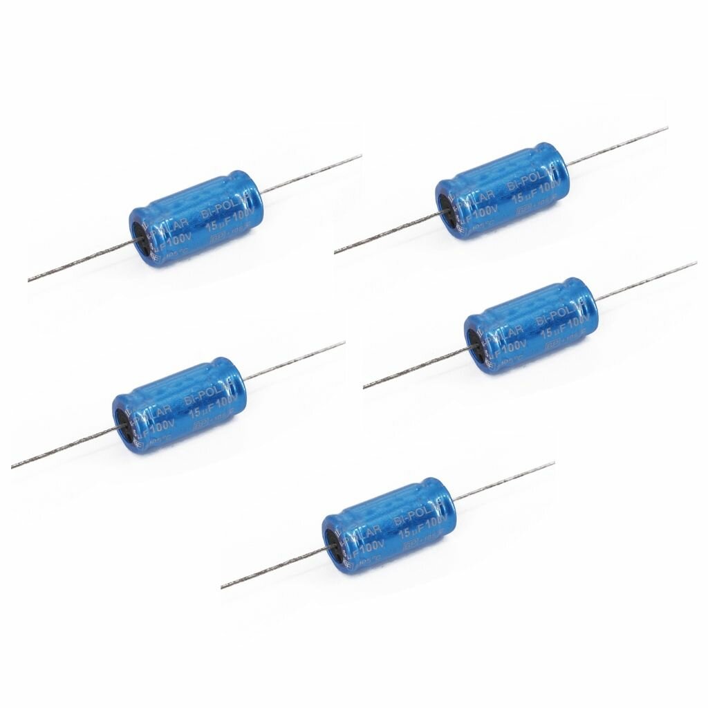 5pcs/set 100v конденсаторы для динамиков среднего уровня и твитера, - 15uF