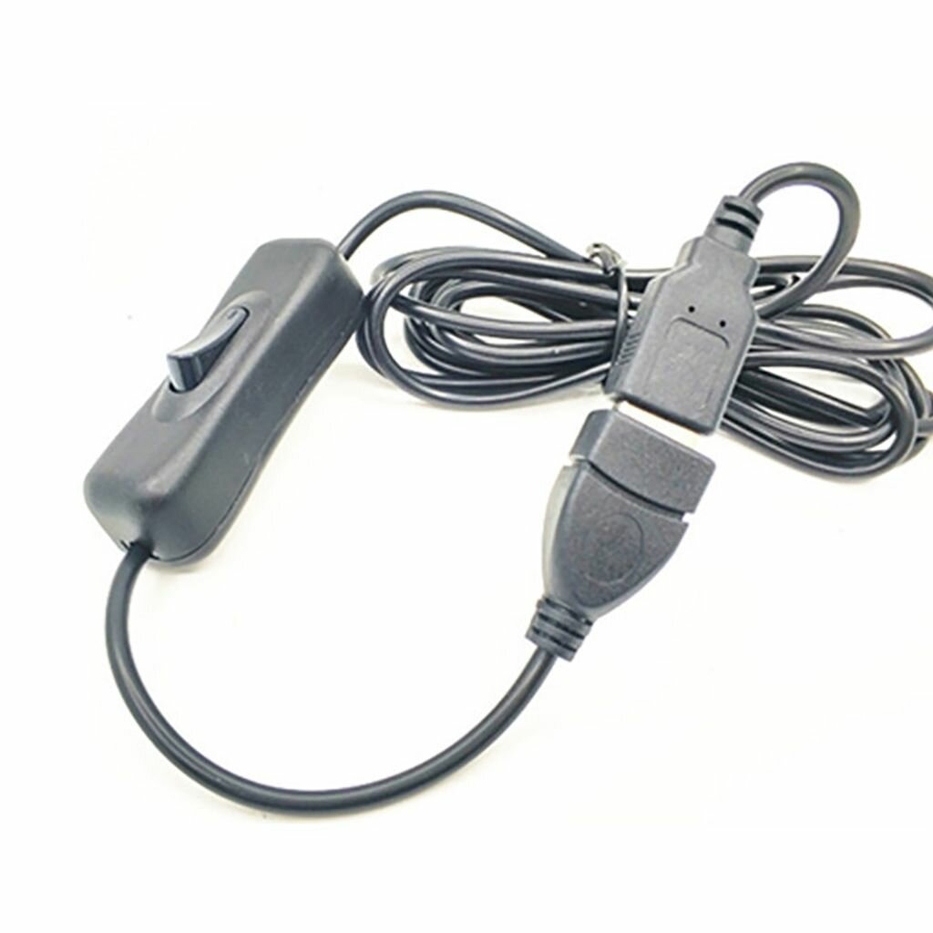Удлинитель USB2.0 с выключателем шнур питания-1 метр