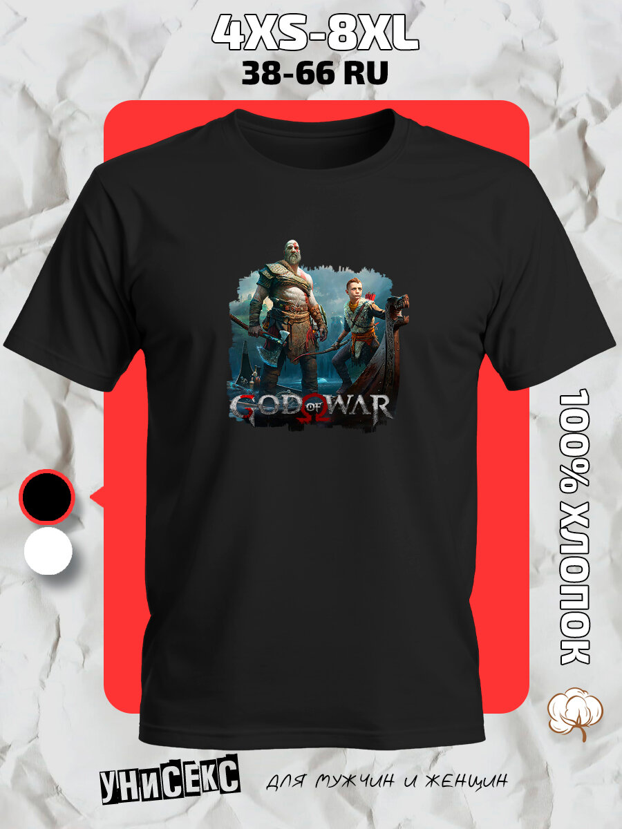 Футболка с принтом God of war