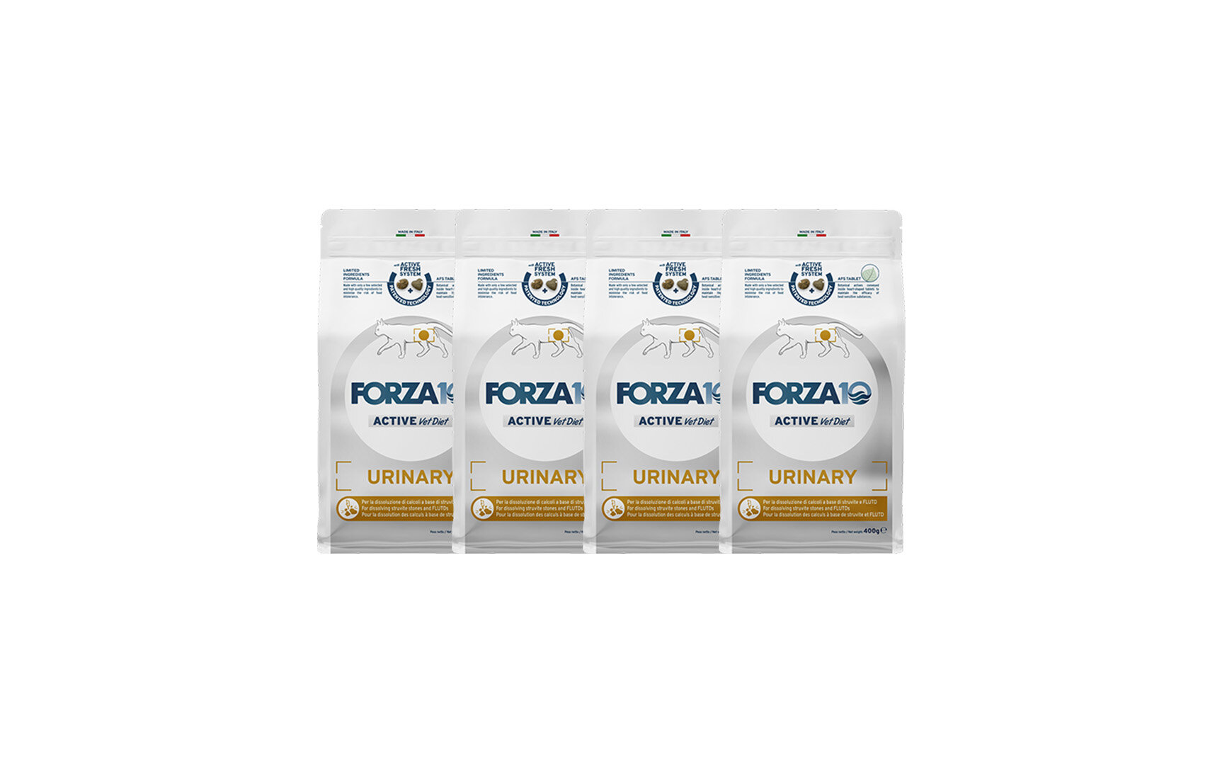 Forza10 Active Vetdiet Urinary Cat сухой корм для взрослых кошек при заболеваниях мочевыводящих путей - 400 г х 4 шт.