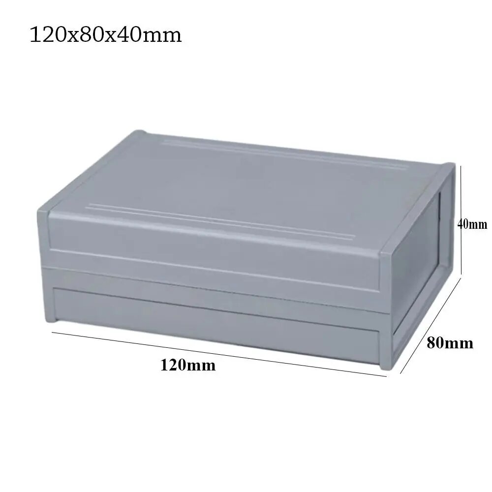 Водонепроницаемые ящики для электроники, серый, пластик, 7 размеров 120x80x40mm