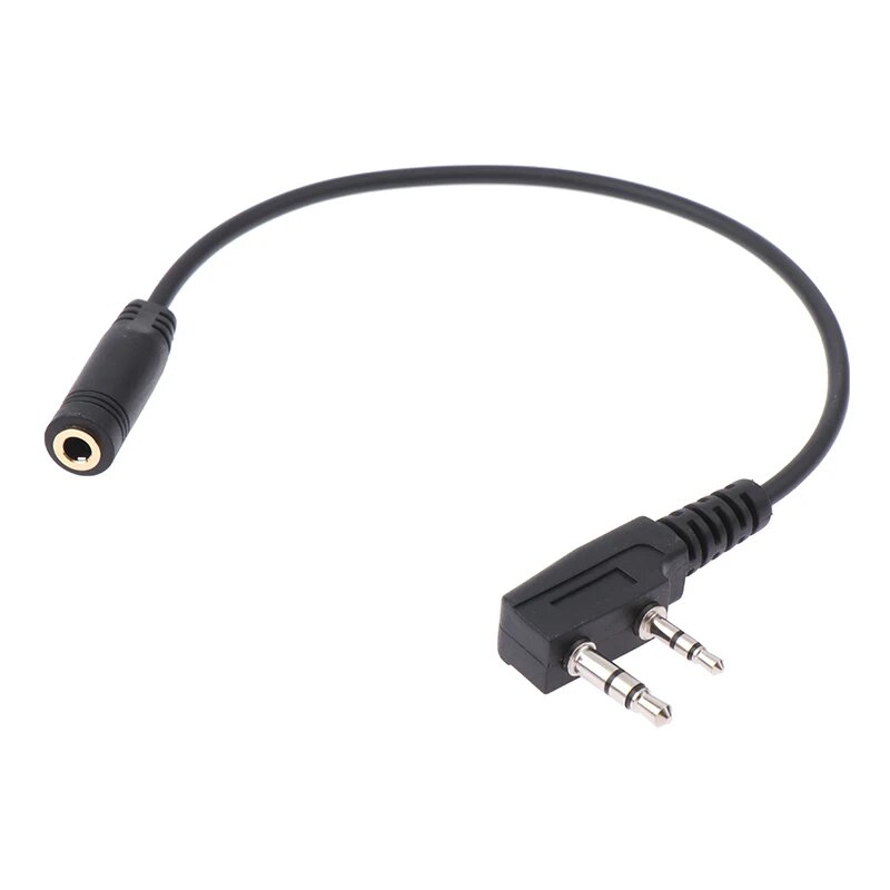 KOQZM Адаптер для гарнитуры рации 2-контактный K1 на 3,5 мм 1Pcs