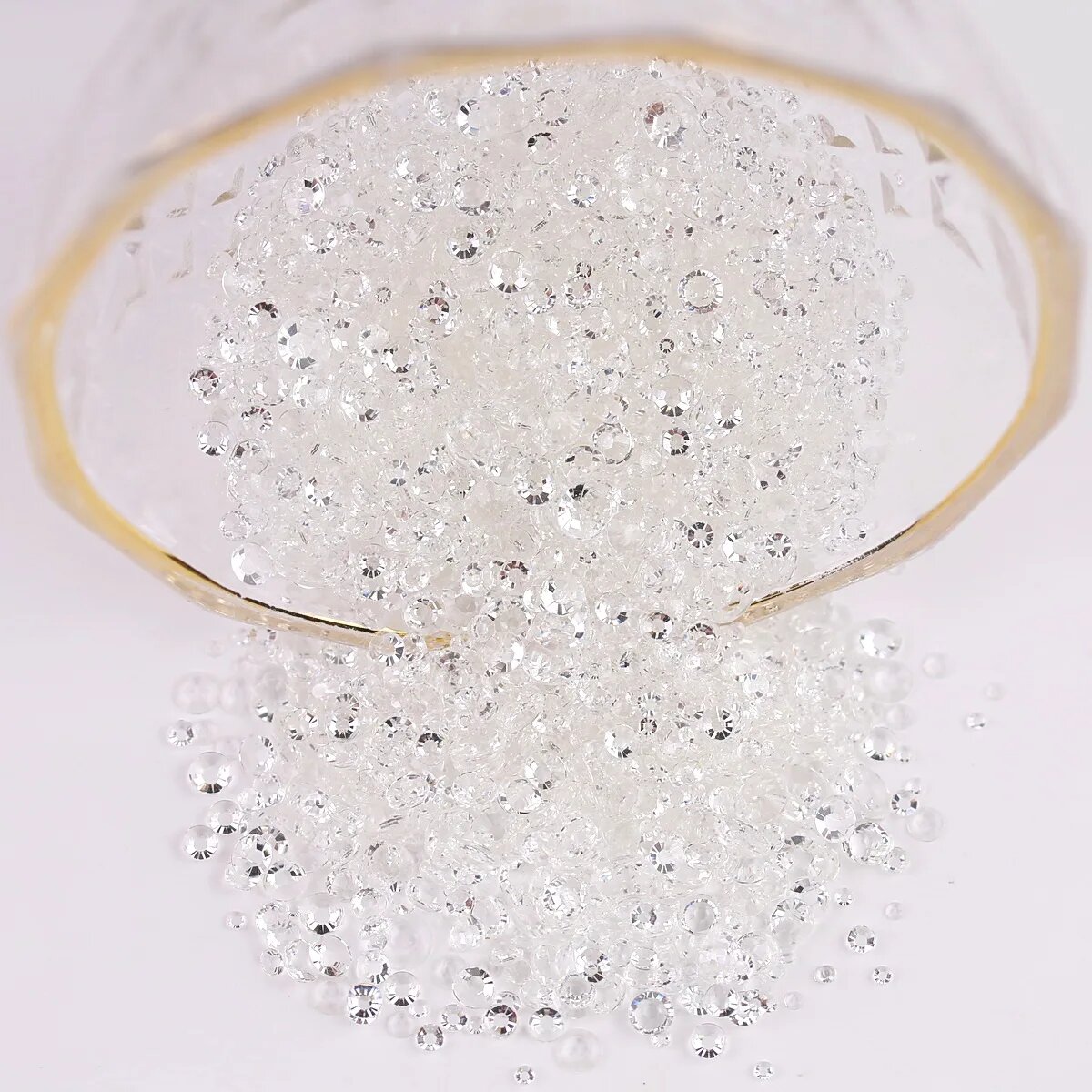 Стразы круглые SNCRYSTAL 2000 шт, 2-6 мм, A36 Transparent