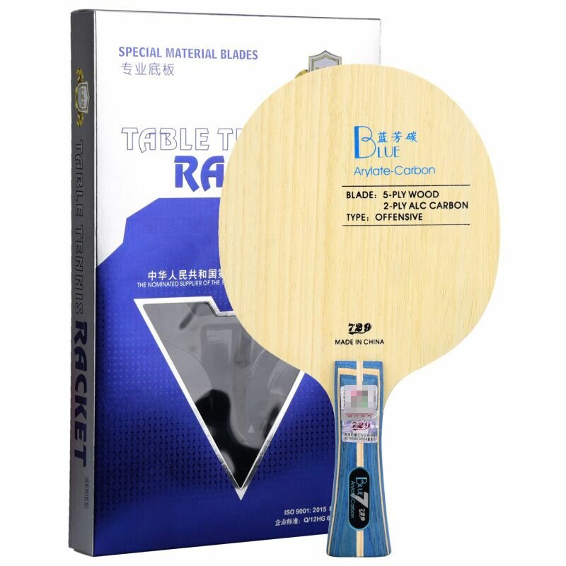 729 BLUE ALC, Основание Ракетки Для Настольного Тенниса, Углерода, Наступательный Тип