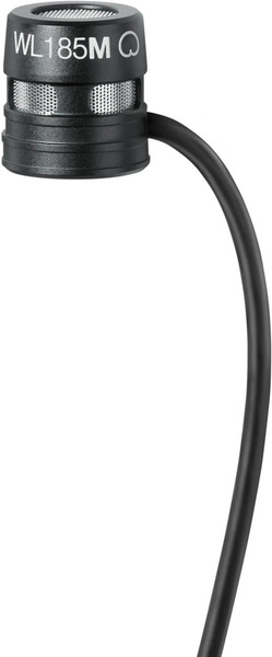 Shure wl185mb/c-tqg. петличный микрофон shure, кардиоида, tqg, черный