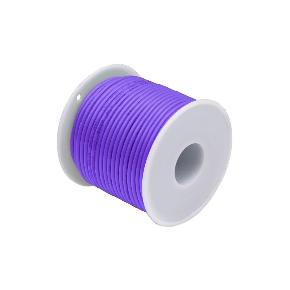 Силиконовый провод фиолетовый 18AWG, 20 метров