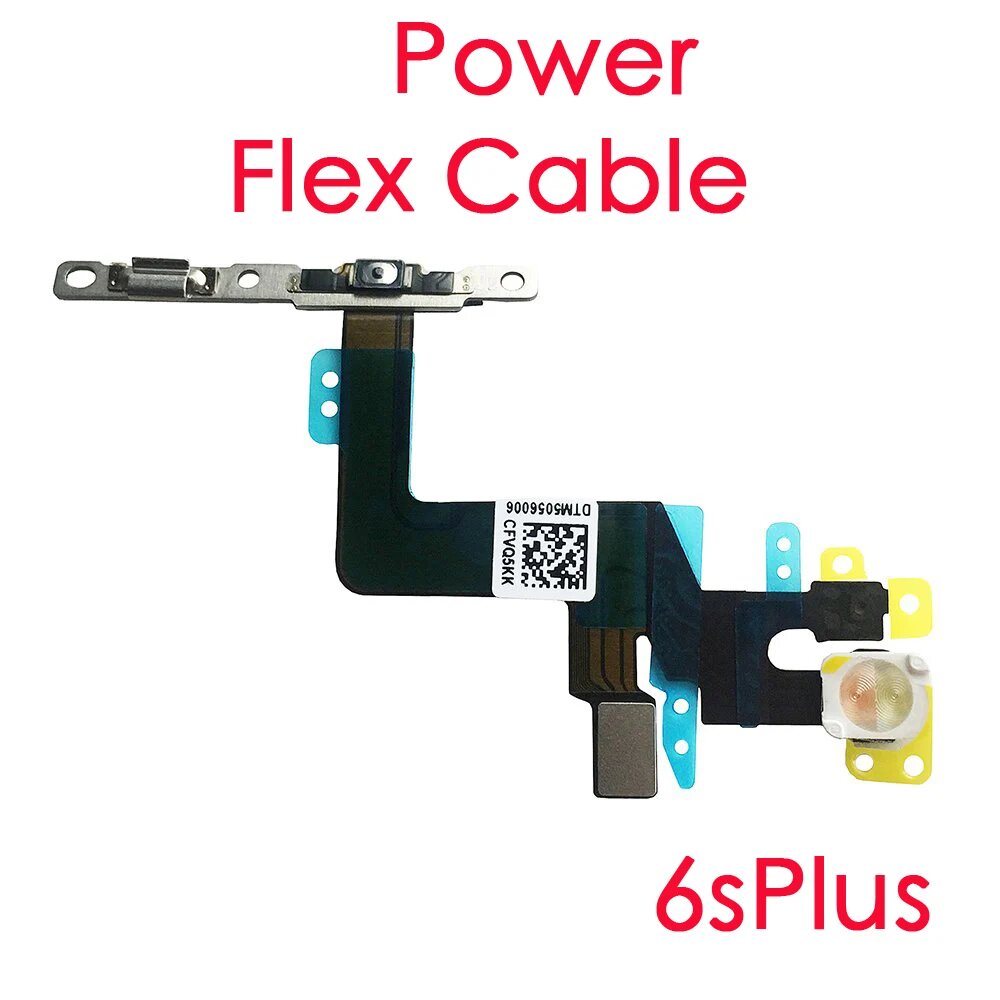 Гибкий кабель питания и громкости для iPhone 6, 6P, 6s Plus, кнопка отключения звука, бесшумный переключатель, гибкий кабель с заменой кронштейна