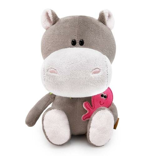 Мягкая Игрушка BUDI BASA Коллекция Сафарики. Бегемотик Бапото с осьминогом, 15 см, малыш (SA15-14)