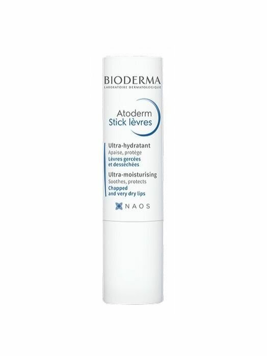 Биодерма Атодерм Bioderma Atoderm Питательный стик для ухода за сухой кожей губ 4 г