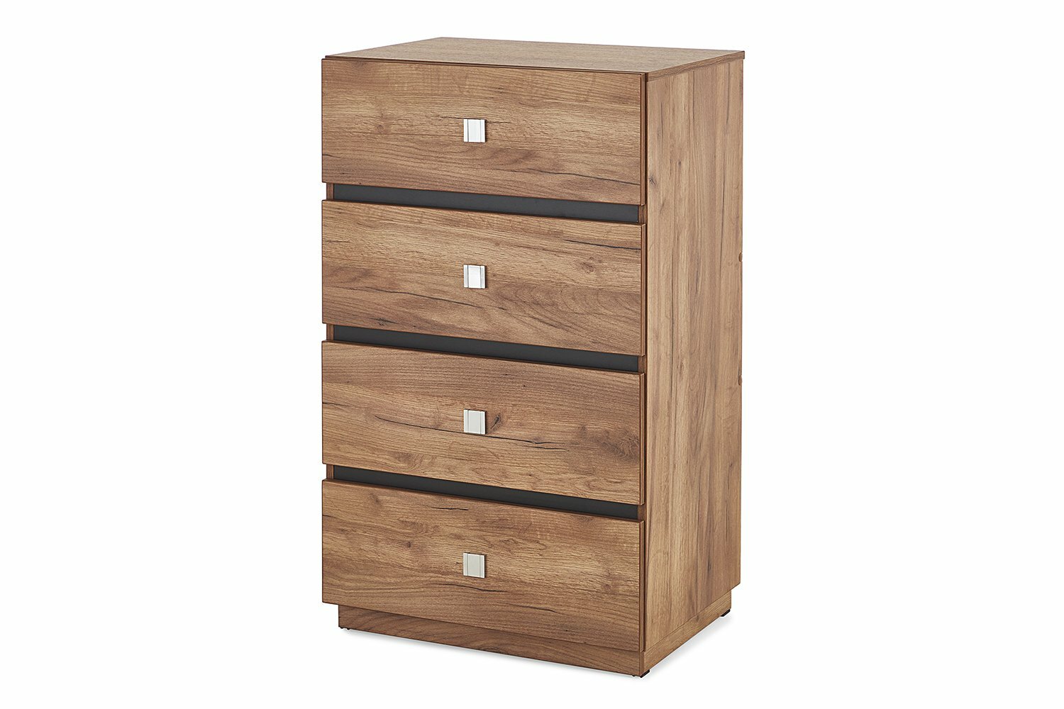 Комод для одежды Hoff Neo, 60х102,9х43,4, МДФ, ЛДСП, цвет дуб табачный/чёрный